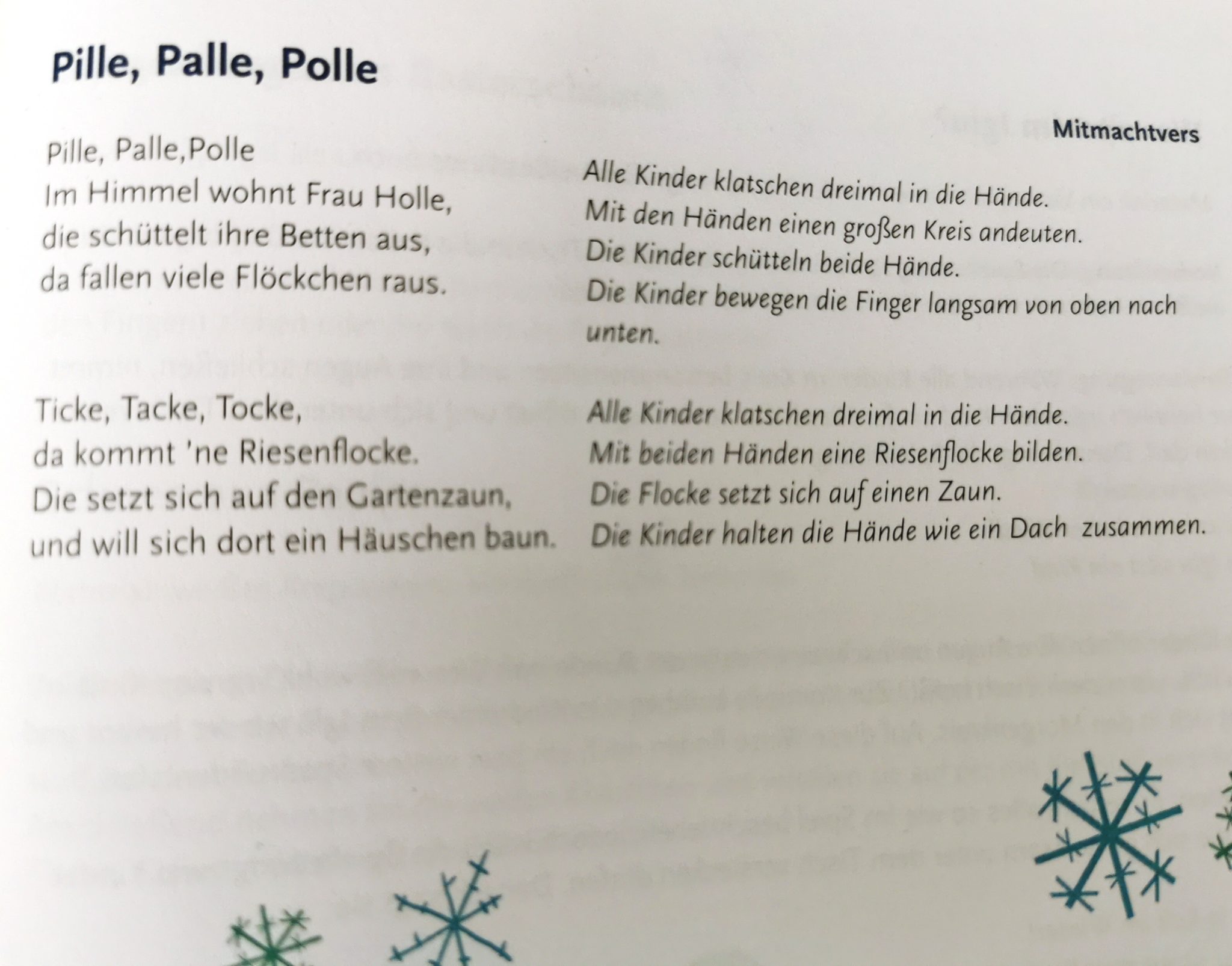 Text Frau Holle Lied
